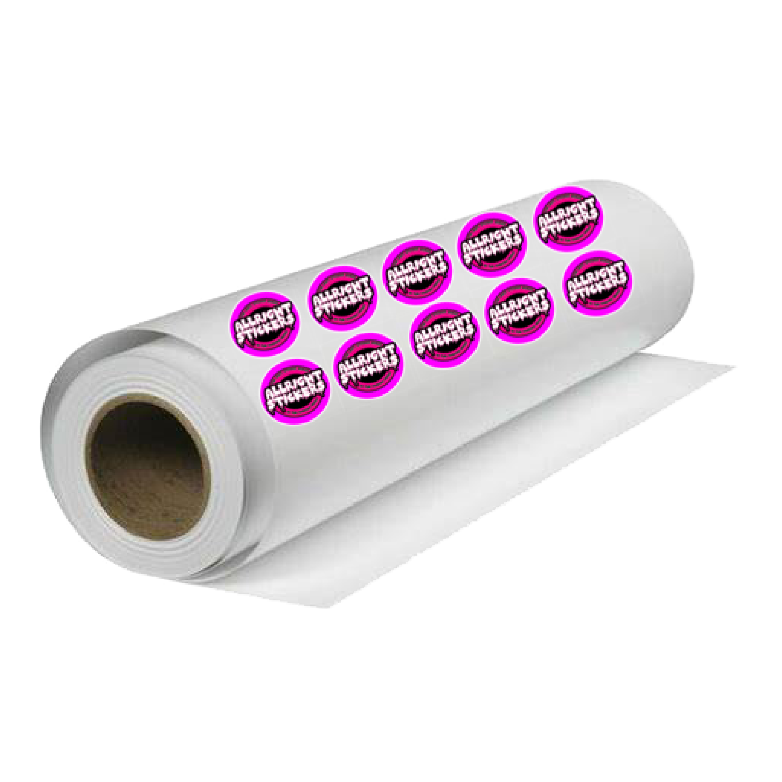 PEGATINAS SEMI-TROQUELADAS VINILO ECONOMICO EN ROLLO HOLOGRÁFICAS | Allright Stickers®