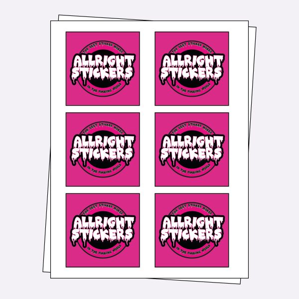 HOJAS DE ETIQUETAS RECTANGULARES | Allright Stickers®